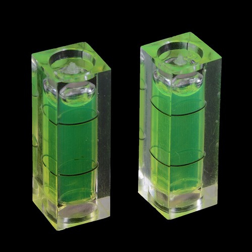 2Pcs rectangular cube spirit level bubble measuring level ruler ...