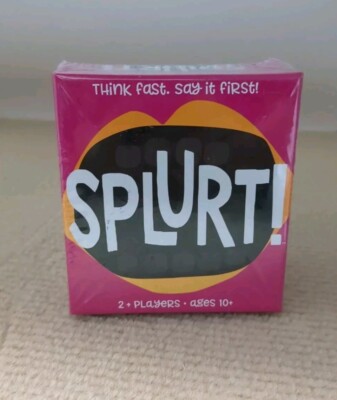 Gamewright Splurt - The Think Fast, Say It Fast Card Game - NEW Sealed ...