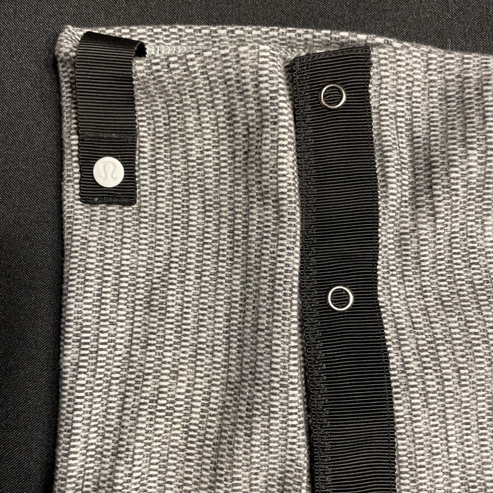 Lululemon Infinity Vinyasa Scarf Wrap Coco Pique Black/Grey Heather | eBay