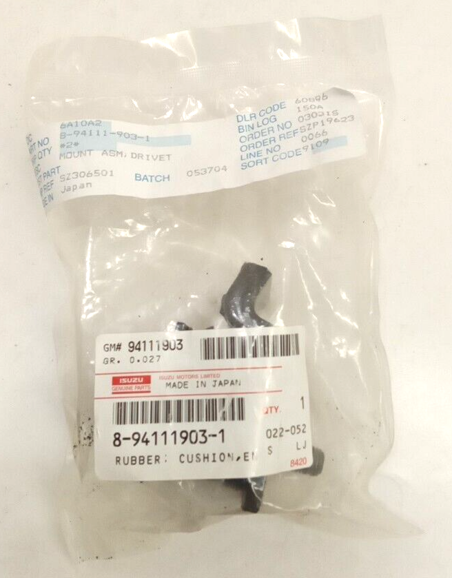 Isuzu Genuine OEM Part 8-94111903-1 Engine Mount Cushion Rubber GM ...