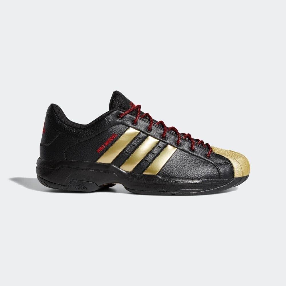 Size 9 - adidas Pro Model 2G Low Black Gold Metallic 2021 for sale ...