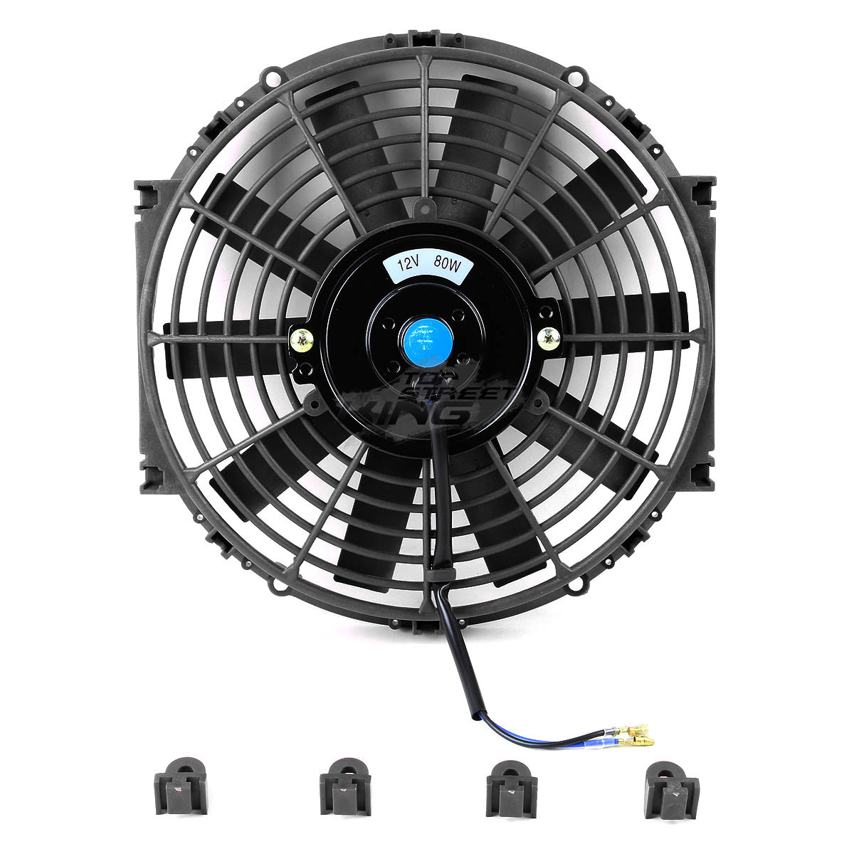 10" High Performance 12V Electric Slim Radiator Cooling Fan w/Mounting ...