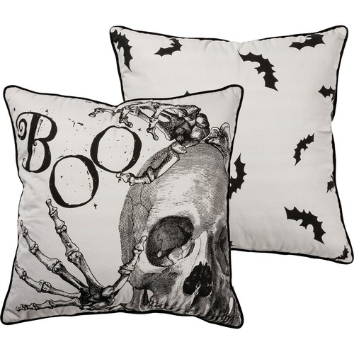 NEW!~Pillow~Halloween "Boo" Skeleton~Throw/Couch/Bed/Decorative/Decor ...