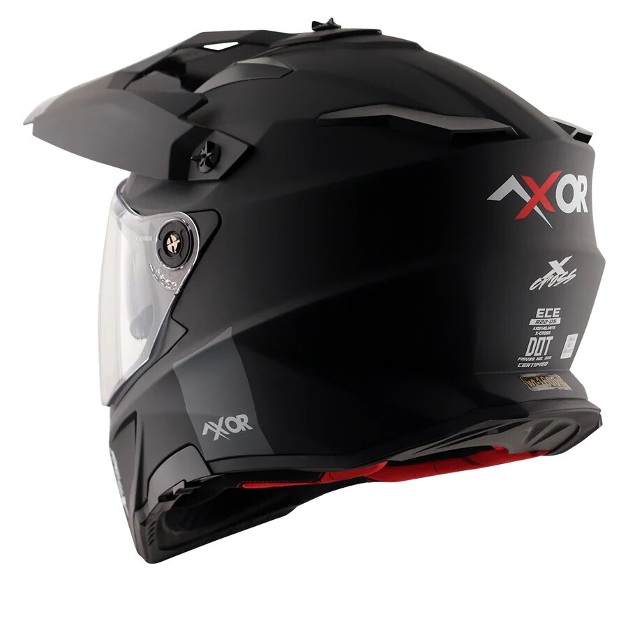 Motorcycle Helmet Axor X-Cross Dual Sport Adventure Crash Helmet DVS ...