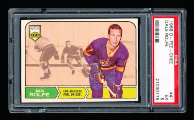 1968 OPC HOCKEY 41 DALE ROLFE ROOKIE CARD PSA 5 EXCELLENT KINGS | eBay