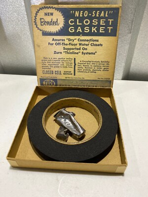 New Vtg Zurn Bonded Neo Seal Closet Gasket Old Stock | eBay