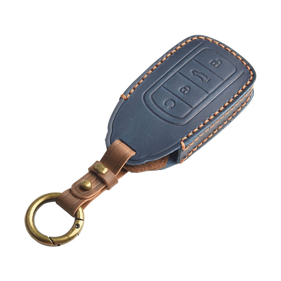 Sleek Blue Leather Key Cover for Chery Omoda 5 Protect your Keys in ...