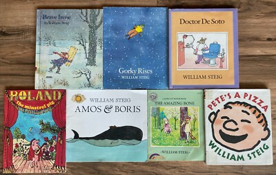 Lot of 7 William Steig Childrens Books Roland Amos Brave Irene Doctor ...