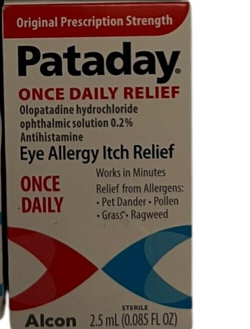 Pataday Once Daily Eye Allergy Relief Drops 2.5mL – Exp 2026++ NEW FREE ...