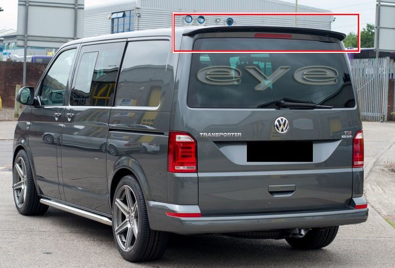 VW TRANSPORTER T6 CARAVELLE MULTIVAN REAR ROOF SPOILER | eBay