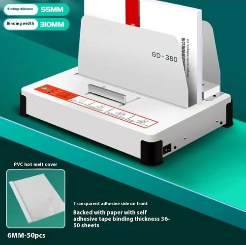 220V GD380 Automatic Hot Melt BindingMachine A3 A4 A5 Book Envelope ...