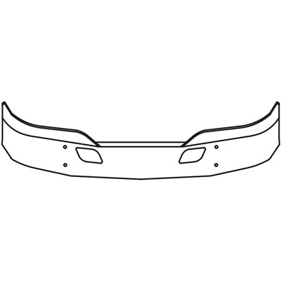 14 Inch Chrome 3 Piece Wrap Around Bumper W/ Tow Holes For Kenworth | eBay