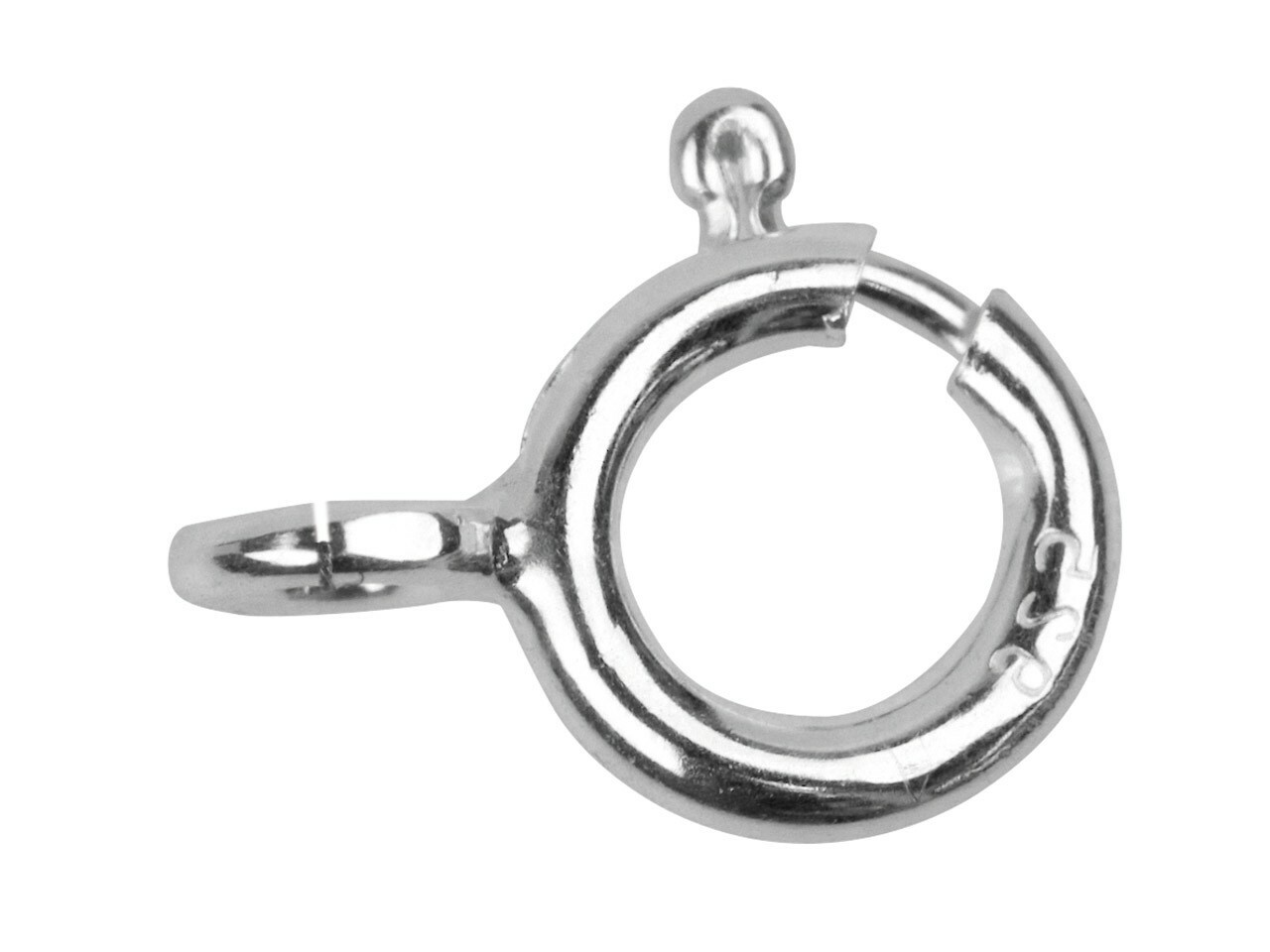 Silver Bolt Ring Fastener 5mm Sterling Silver easy fit - Open - Silver ...