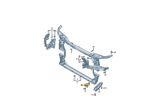 AUDI Q5 FY Let Support Radiator Lock Carrier Holder 80A805201B | eBay
