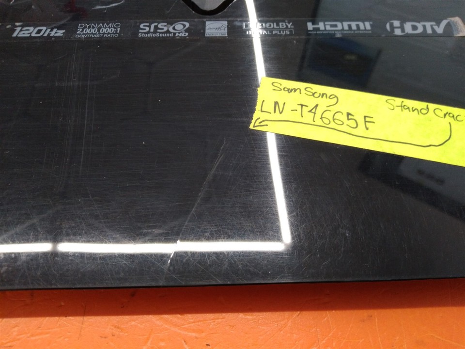 ⭐️⭐️⭐️⭐️⭐️ TV Stand Pedestal Base Mount LN-T4665F w/o Screws *Cracked ...