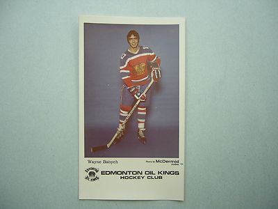 RARE 1973/74 WHL HOCKEY PRESS PHOTO EDMONTON OIL KINGS WAYNE BABYCH PRE ...