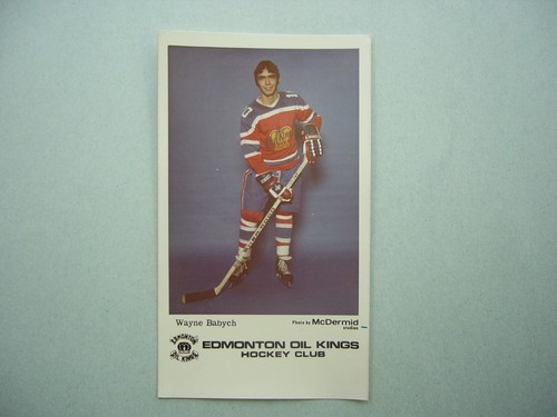 RARE 1973/74 WHL HOCKEY PRESS PHOTO EDMONTON OIL KINGS WAYNE BABYCH PRE ...