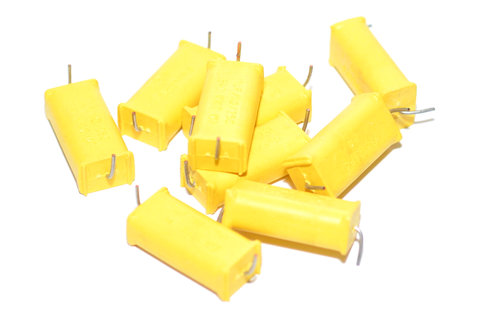 4x Folien-Kondensator von Philips MKT 341 HQ Chicklet, 1 µF / 250 V ...