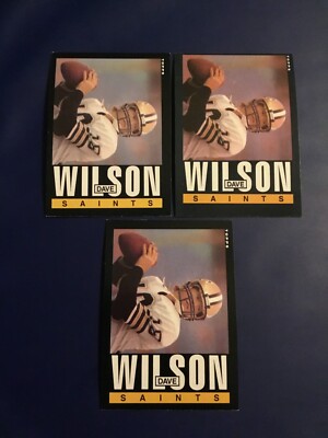 1985 Topps # 108 Dave Wilson Lot 3 New Orleans Saints QB Illinois | eBay