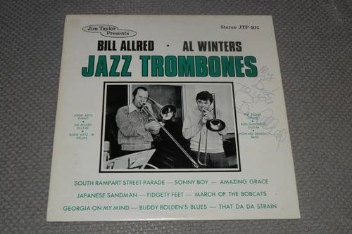 Bill Allred~Al Winters~Jazz Trombones~AUTOGRAPHED~Jim Taylor~FAST ...