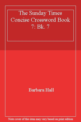 "Sunday Times" Concise Crosswords: Bk. 7 | eBay