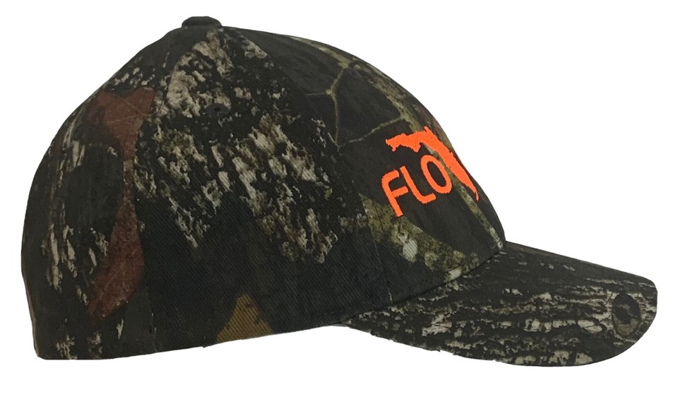Flo Grown Mossy Oak Camouflage Camo Fitted Hat Hunting Fishing Cap Mens ...