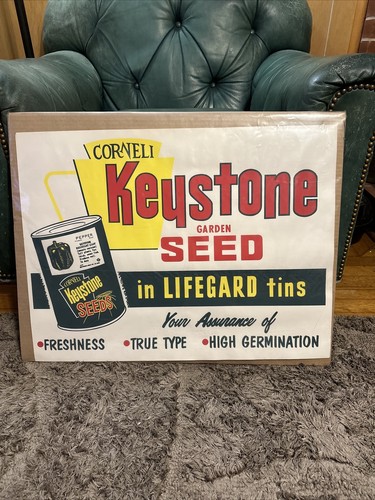 KEYSTONE SEED FARM ADVERTISING SIGN | eBay