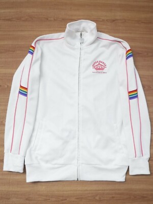 New Point "Super Manda" White Full Zip Up Jacket ~Women M~ | eBay