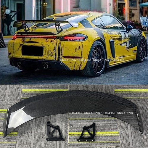 Carbon Fiber Rear Spoiler Wing GT4 Style For Porsche 718 981 987 ...
