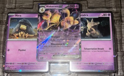Pokémon 151 - Abra 063 Kadabra 064/165 Alakazam ex SVP 050 - Cosmos ...
