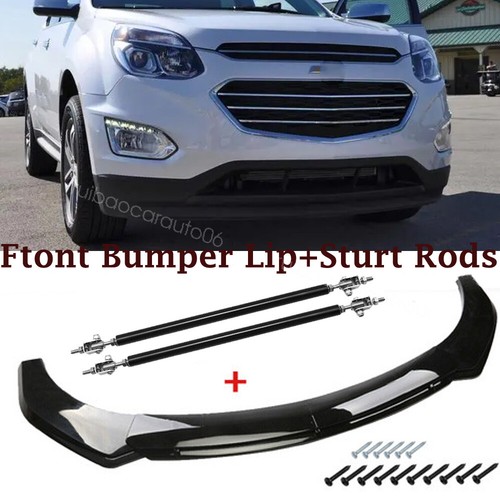 For Chevrolet Equinox Front Bumper Lip Spoiler Body Kit+Sturt Rods ...