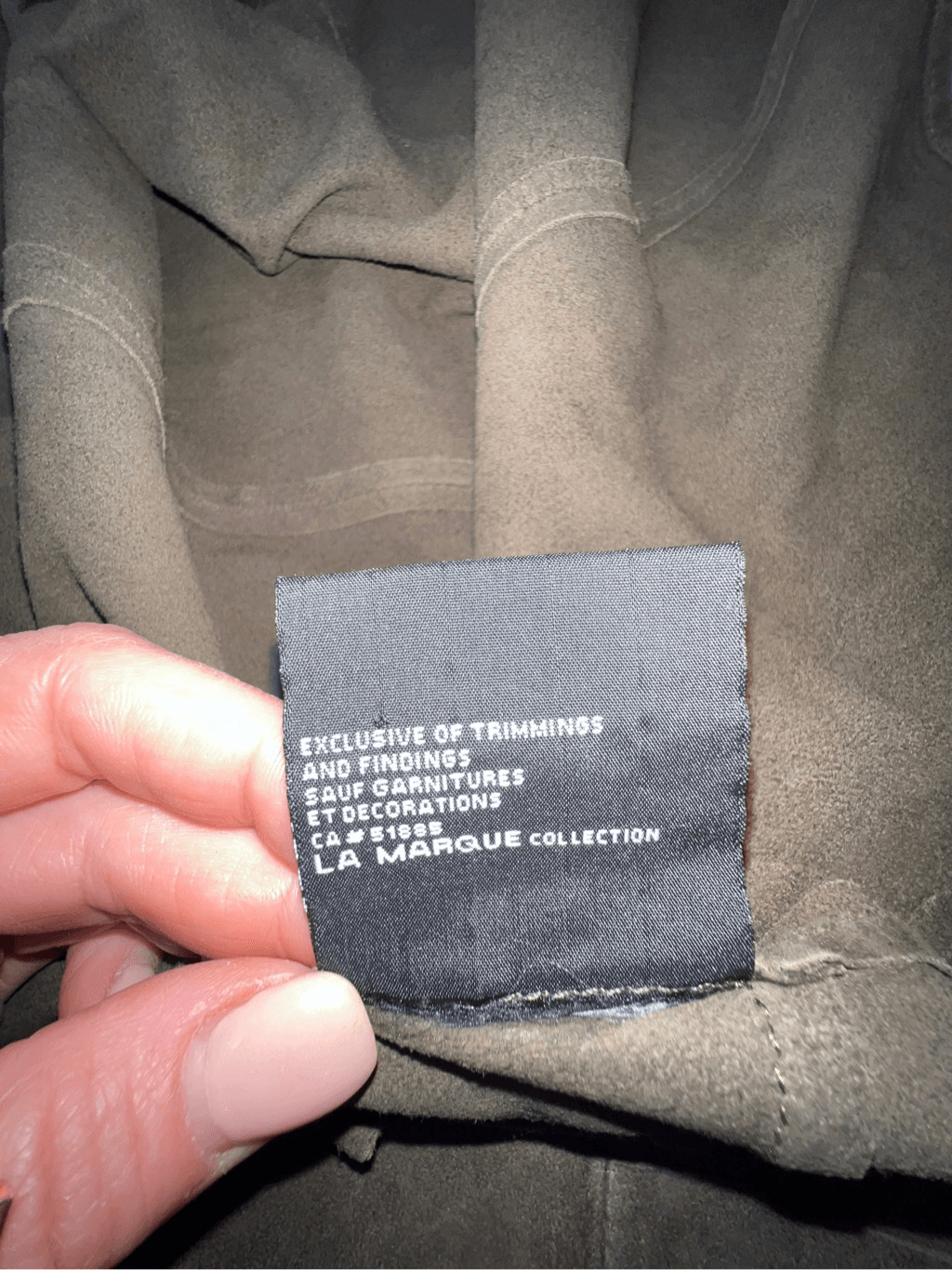 Lamarque Elem Drape Front Waterfall Goat Suede Leather Duster Vest ...