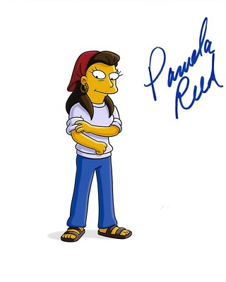 Pamela Reed REAL hand SIGNED 8x10" Photo #3 w/ COA The Simpsons Ruth ...