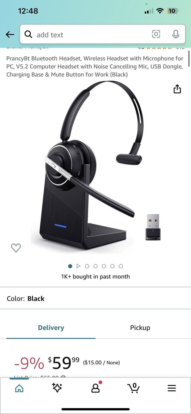 PrancyBt+Bluetooth+Headset+Wireless+Headset+Microphone+for+PC+KH122M ...