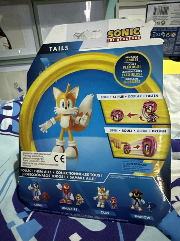 Tails Figure Sonic The hedgehog Bendable Jakks Pacific With Amy ...
