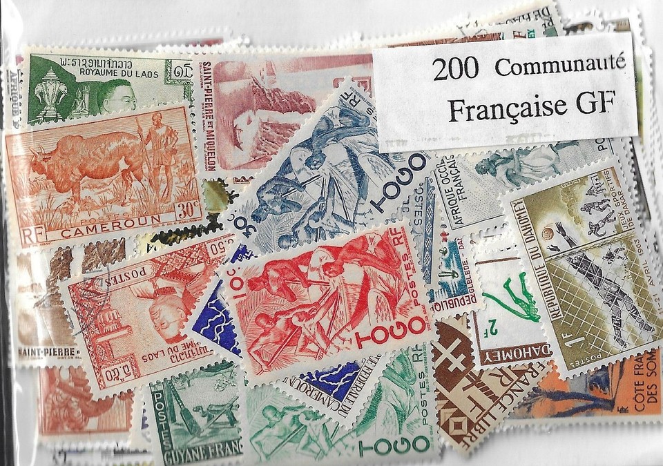 200 All Different FRENCH COLONIES & FORMER COLONIES STAMPS, A LOVELY ...