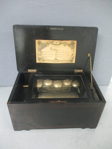 ANTIQUE VICTORIAN CYLINDER 5 BELL #842 MUSIC BOX | eBay