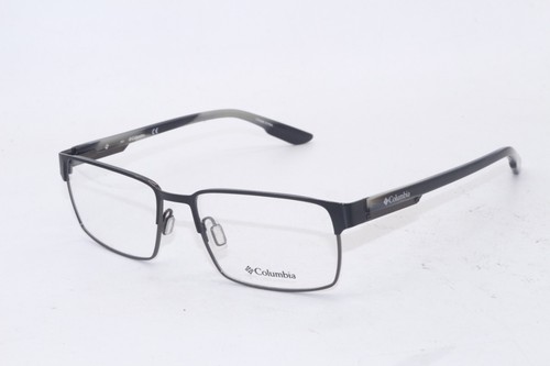 NEW COLUMBIA C3026 002 GUNMETAL BLACK HORN AUTHENTIC FRAMES EYEGLASSES ...