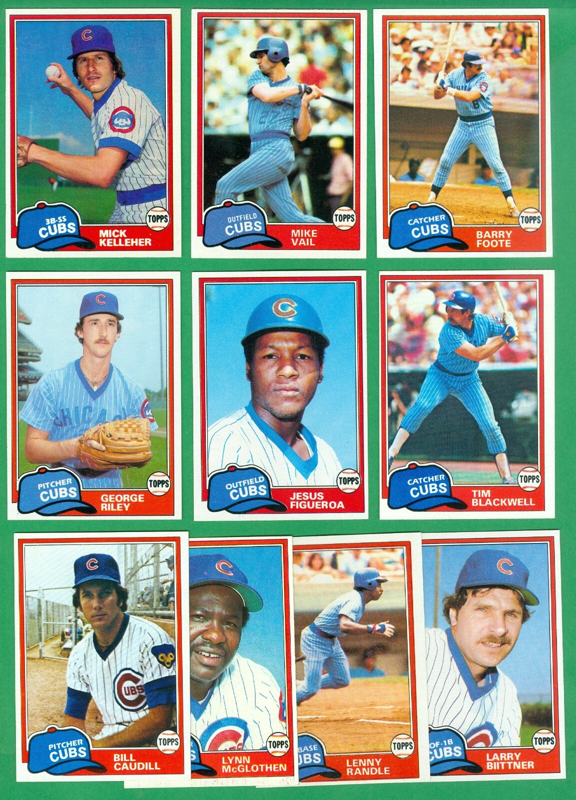 1981 TOPPS CHICAGO CUBS TEAM SET NM/MT REUSCHEL BUCKNER SUTTER KINGMAN ...