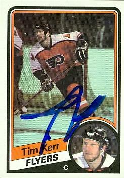 Tim Kerr autographed Hockey Card (Philadelphia Flyers) 1984 Topps #119 ...