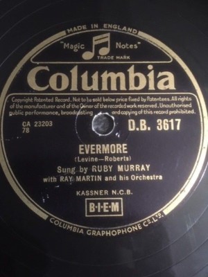 1955 RUBY MURRAY 10" 78 - EVERMORE / BAMBINO - COLUMBIA - D.B.3617 | eBay UK