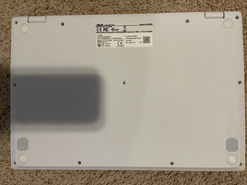 ASUS ImagineBook 14 MJ401TA Laptop, Intel Core m3-8100Y, 4GB RAM, 128GB ...