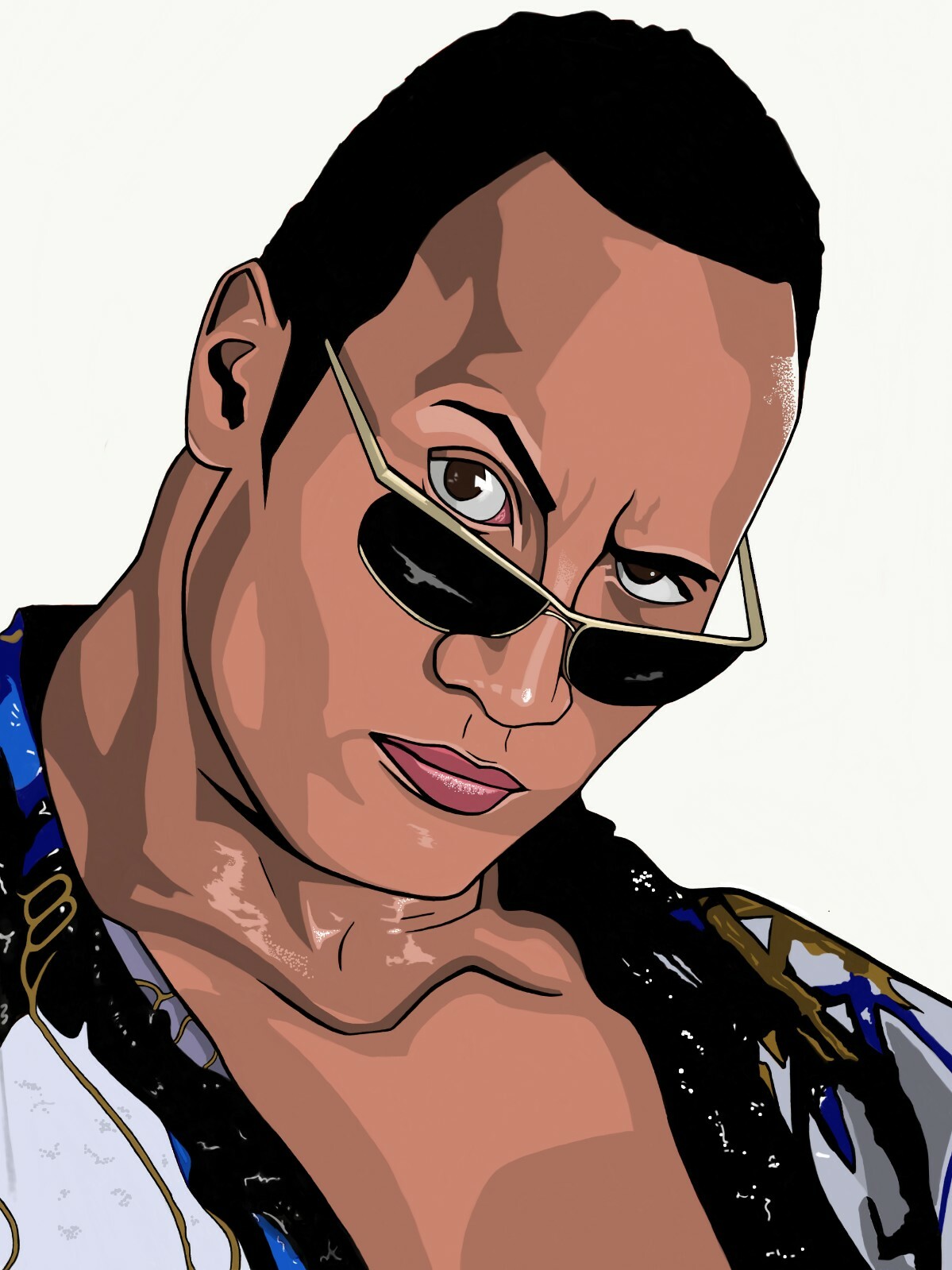 Wwe The Rock Drawing