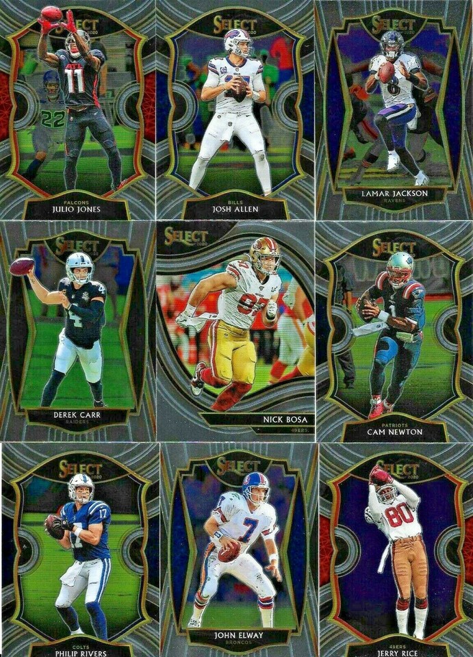 2020 Panini Select NFL Base Cards - Concourse, Premier, Club, Field ...