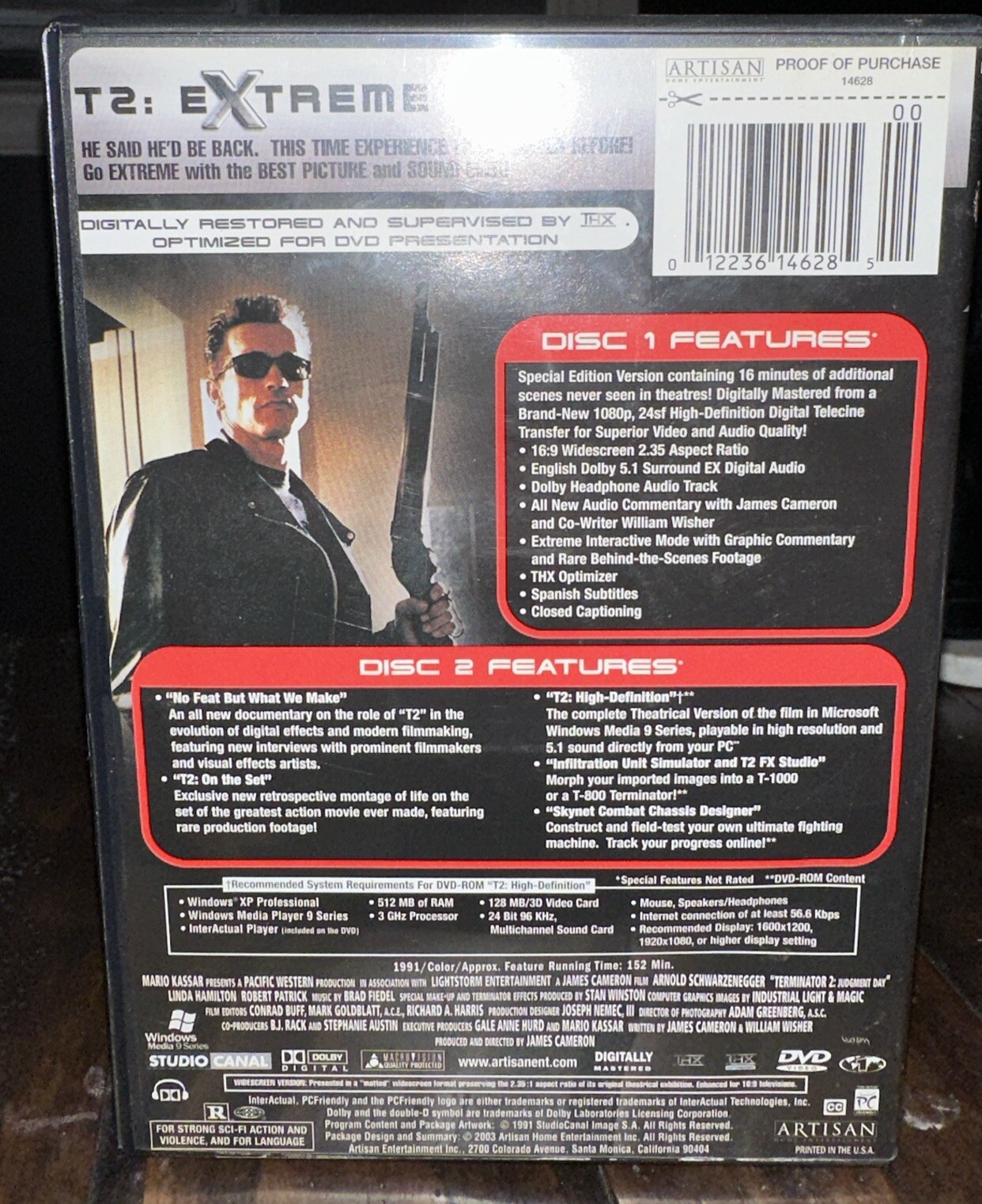 Terminator 2 Judgement Day Extreme DVD & Terminator 3. Rise Of The ...