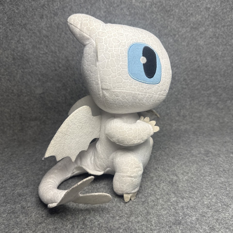 LIGHT FURY How to Train Your Dragon 3 DreamWorks Growling Talking Plush ...