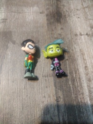 TEEN TITANS GO MINI BEAST BOY ACTION FIGURE TOY 1.5” PVC Robin | eBay