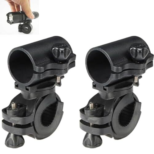 2 Pcs Bike Flashlight Mount Holder Universal Bicycle Flashlight Holder ...