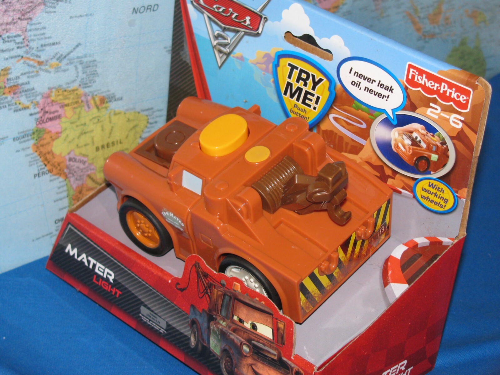 Disney Pixar Cars 2 Fisher Talking Mater Light Flashlight for sale ...