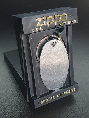 RARE OVAL METAL ZIPPO KEYCHAIN WITH ORIGINAL BOX FROM THE ERA | eBay